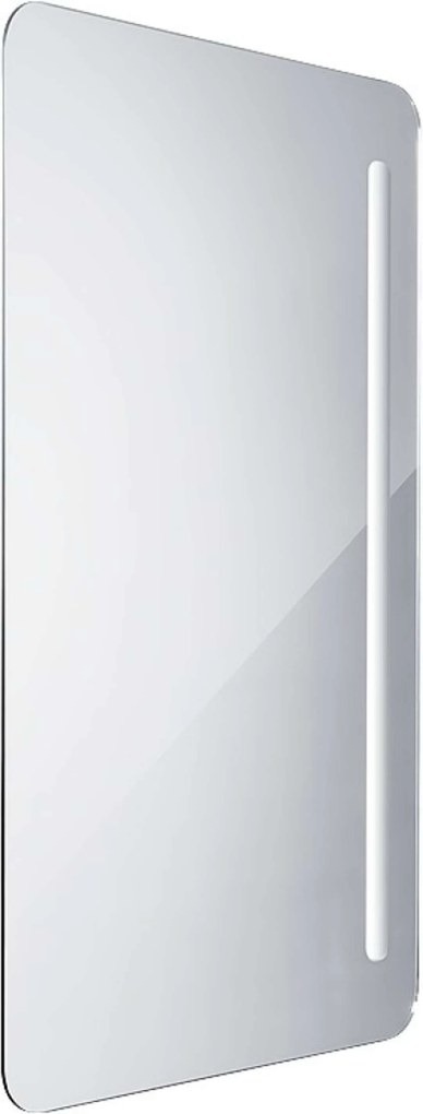 Nimco - Koupelnové podsvícené LED zrcadlo série 2000, 100x60 cm, hranaté, aluminium ZP 2004