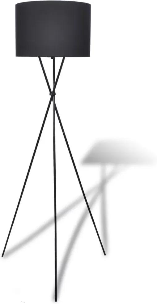 Stojací lampa s vysokým stojanem | černá