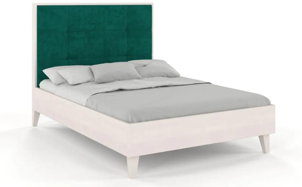 Buková postel s čalouněným čelem - Frida,   ,  200x200 cm