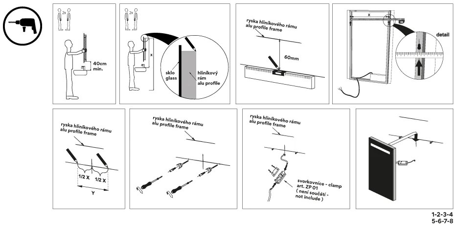 Nimco LED zrcadlo 1000x600 ZP 8004