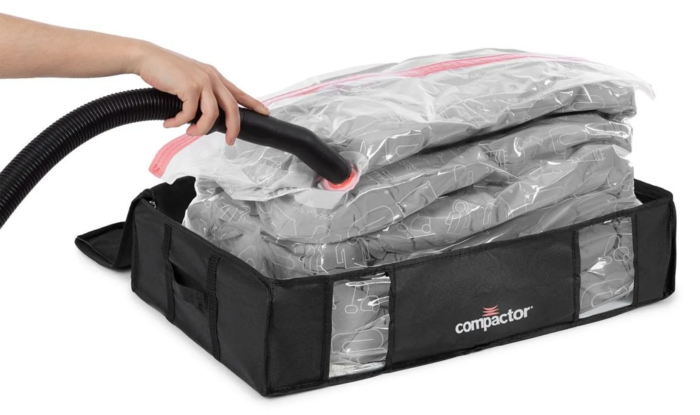 Compactor 3D Black Edition L 145 L vakuový úložný box s pouzdrem - 50 x 65 x 15,5 cm