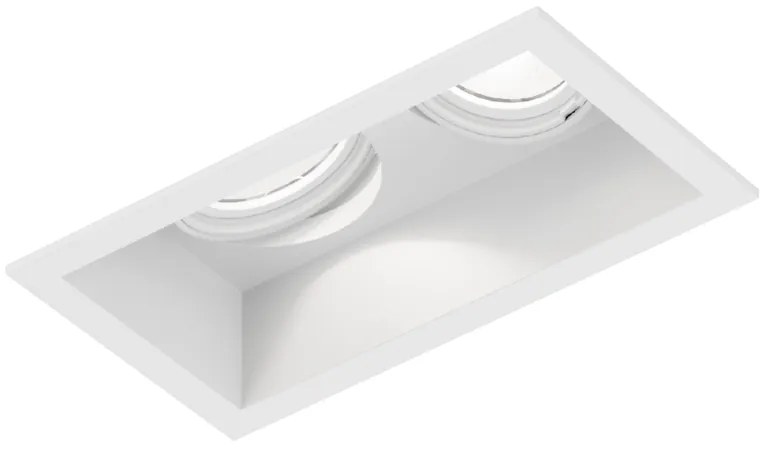 Wever & ducré obdélníkové stropní zapuštěné svítidlo plano ceiling rec 2.0 led 1800-3000k w tree bílá matná
