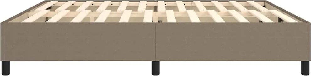 Rám postele s boxspringem taupe 200 x 200 cm textil 3120890