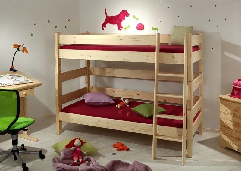 GAZEL Sendy patrová postel Povrchová úprava: Lak bílý, Výška postele: 155 cm