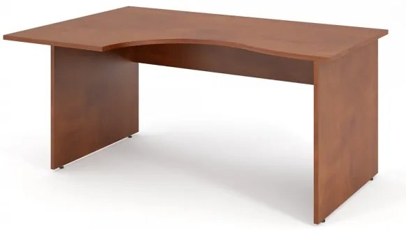 Ergonomický stůl Impress 140 x 90 cm, levý tmavý ořech