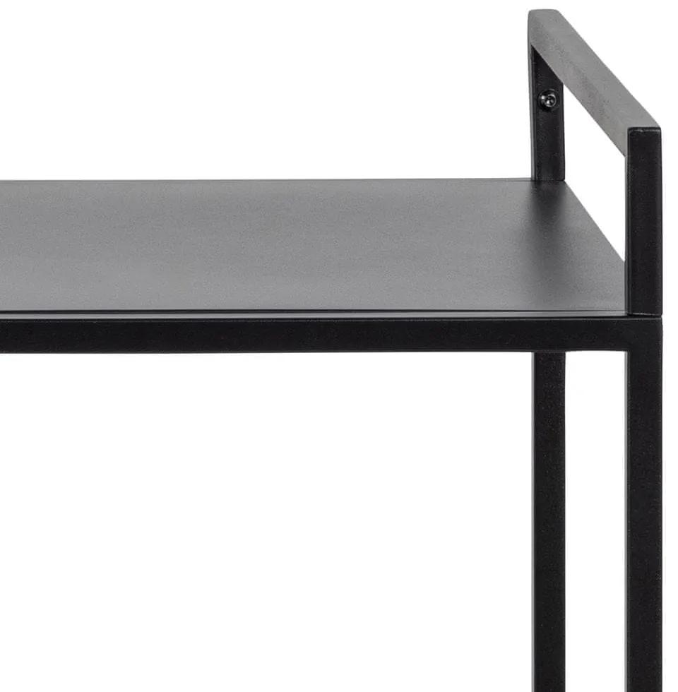 Design scandinavia Servírovací stolek Newcastle, 85 cm, černá