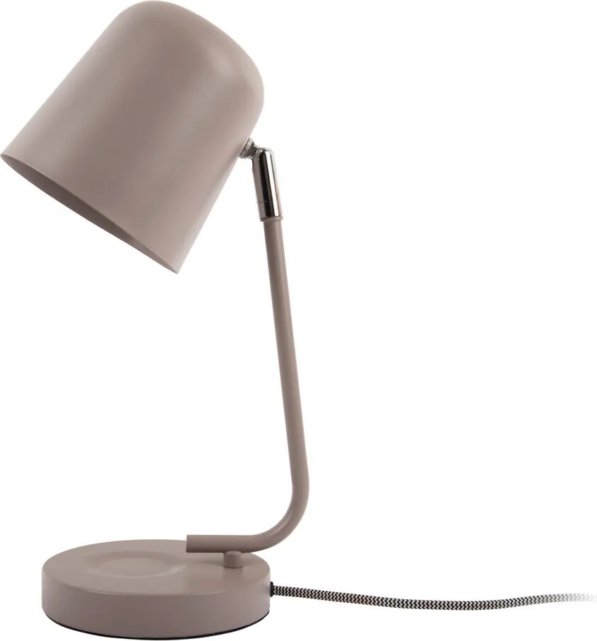 Kovová stolní lampa ENCANTAR, výška 38,5 cm, šedá