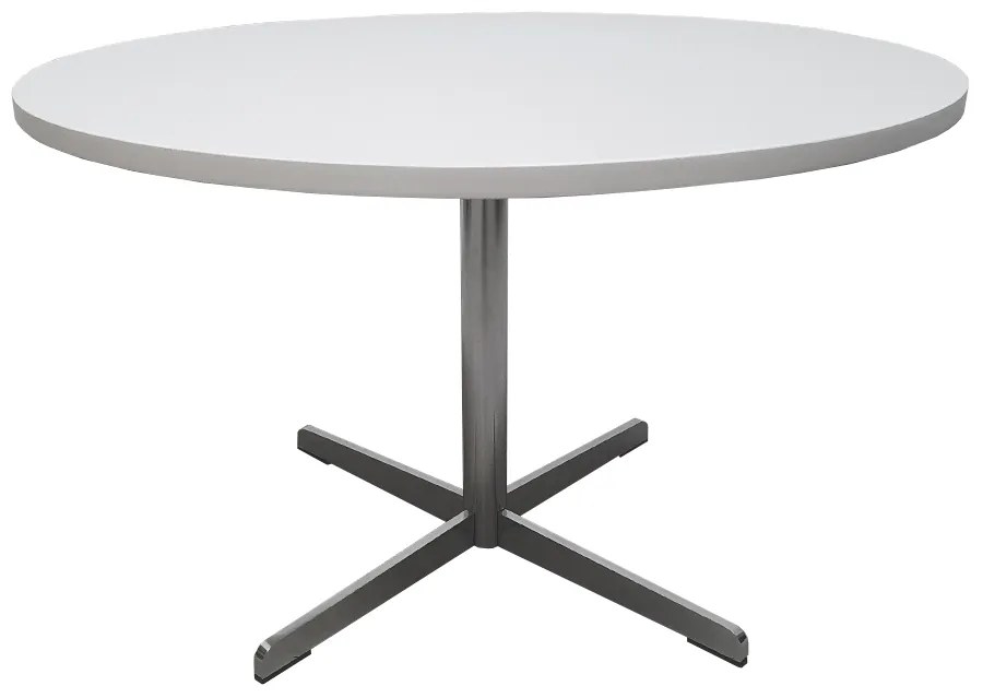 Bílý matný konferenční stolek FormWood Charisma Prime 60 cm