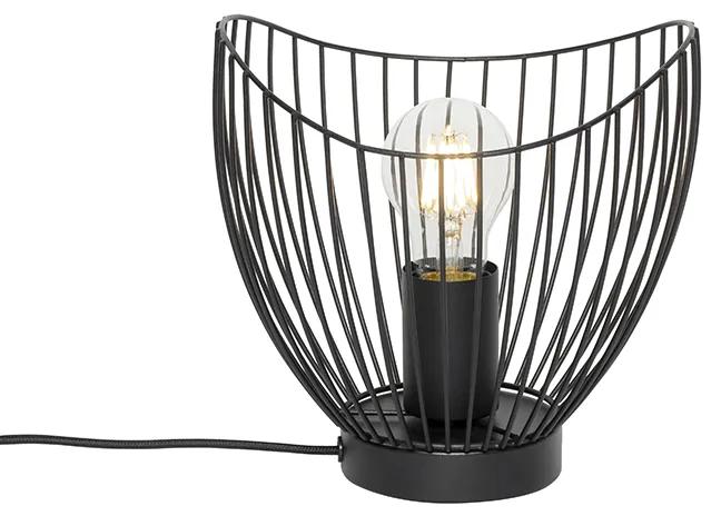 Moderní stolní lampa černá 20 cm - Pua