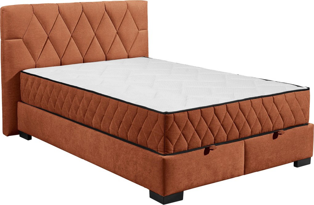 XXXLutz AMERICKÁ POSTEL, 140/200 cm, koňaková MID.YOU - Postele s úložným prostorem - 002220053808