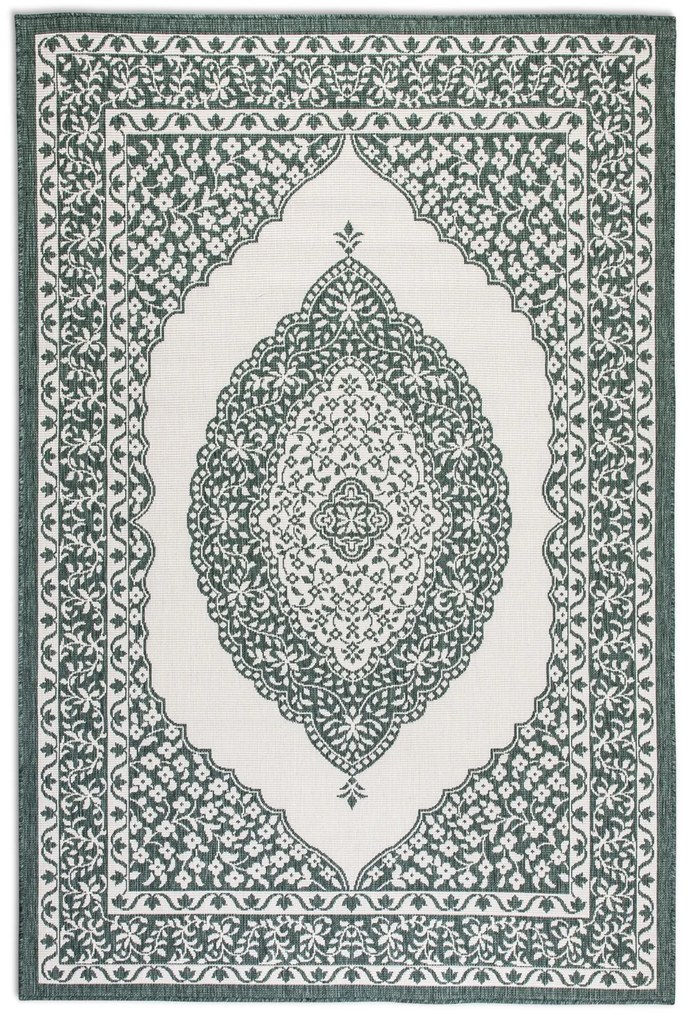 ELLE Decoration, Kusový koberec Gemini 106025 Green z kolekce Elle – na ven i na doma, 80x150, zelená, chodba / předsíň