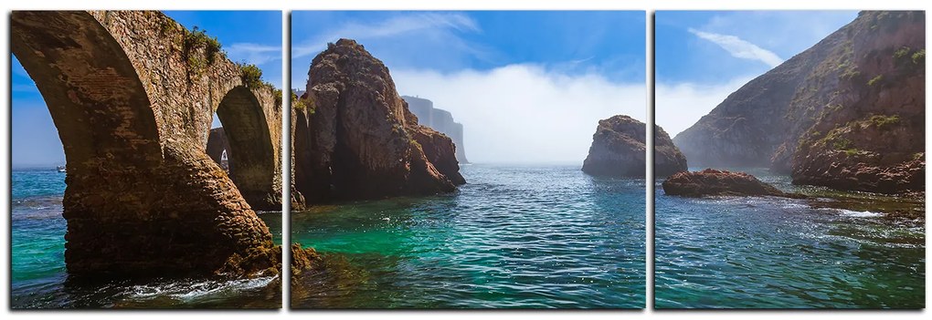 Obraz na plátně - Pevnost v Berlenga island - panoráma 5119C (150x50 cm)