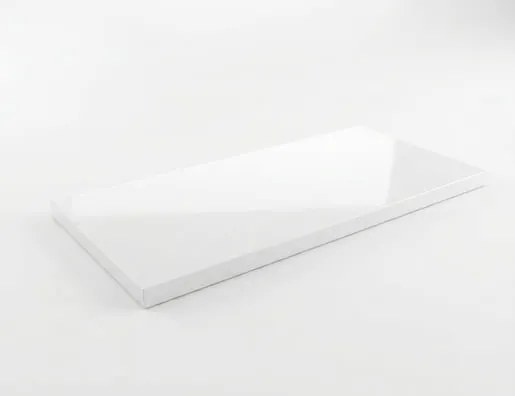 Krycí deska SAT Cube Way 100x3,6x44,7 cm bílá lesk CUBE346KD10036BL
