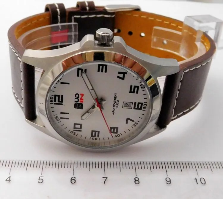 Pánské levné ocelové vodotěsné hodinky BUD-IN steel B1701.4  - 10ATM