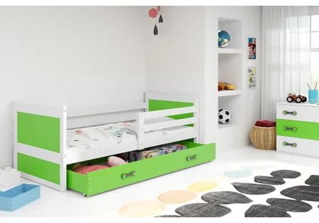 Dětská postel RICO 200x90 cm Bílá Zelená