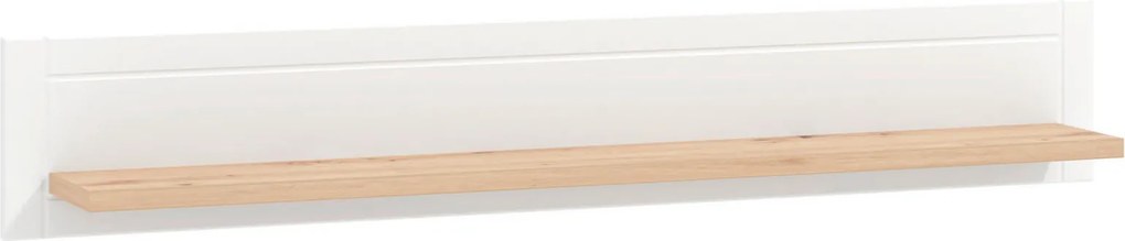 XXXLutz NÁSTĚNNÝ REGÁL, bílá, dub artisan, 146/24/20 cm Landscape - Nástěnné police - 000834013209