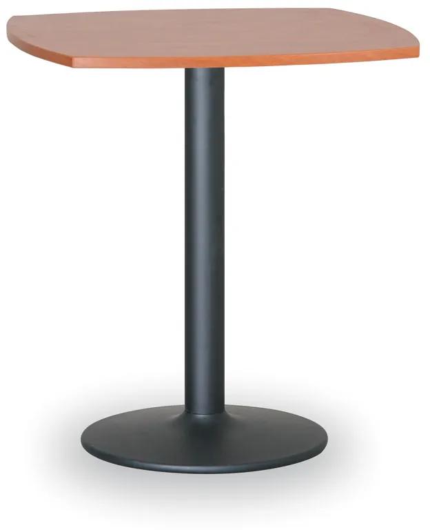 B2B Partner Konferenční stolek Filip II, 660 x 660 mm, černá podnož, deska calvados