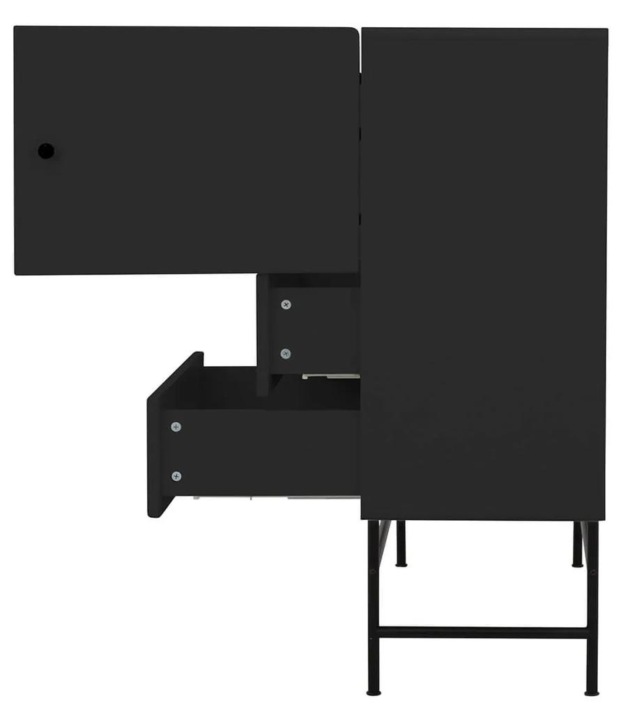 Komoda tailok 106 x 107 cm černá MUZZA