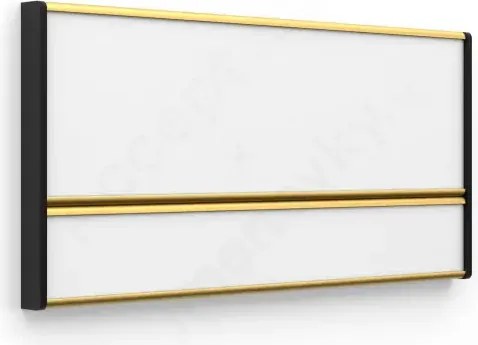 ACCEPT Dveřní tabulka ACS 187 x 93 mm - zlatá tabulka