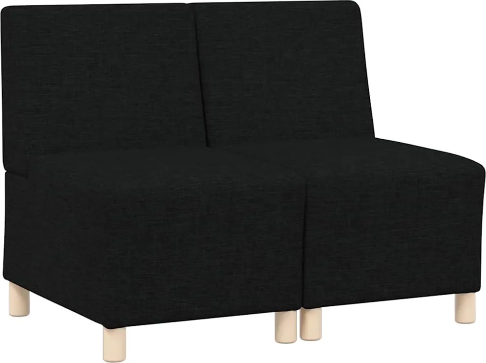 Modulová sedačka bez opěradel 2 ks Černá textil 3399750