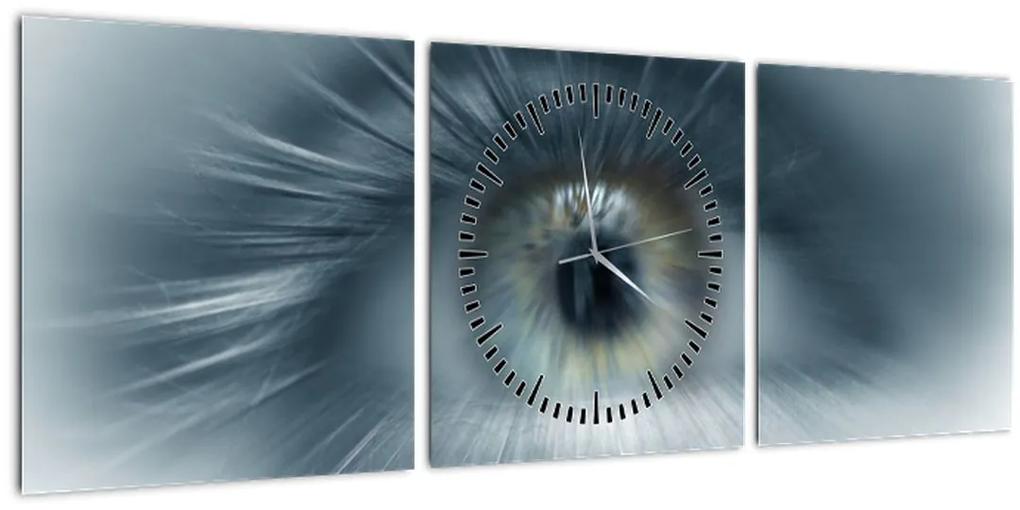 Obraz  - Pohled oka (s hodinami) (90x30 cm)