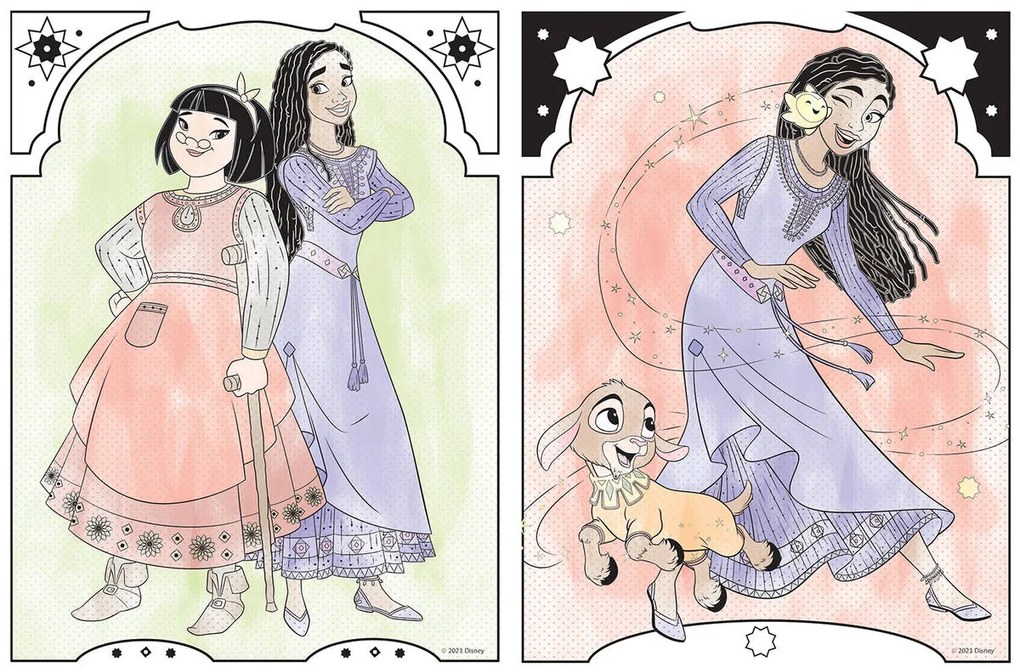 JIRI MODELS Maluj vodou A4 Disney Přání omalovánky 0