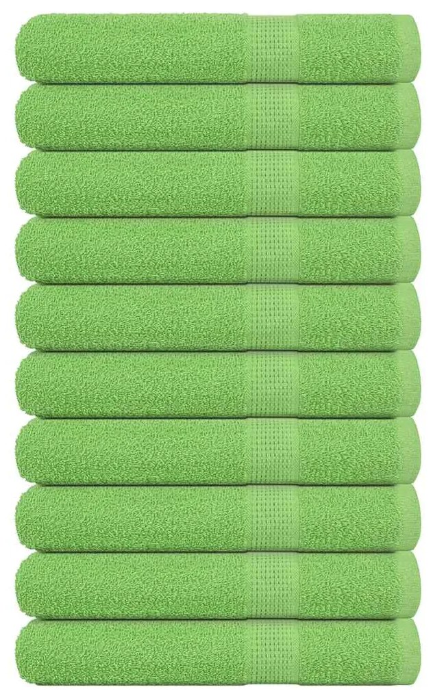 Ručníky FROGN 10 ks jablečně zelené 100x200 cm 360 g/m² 137036