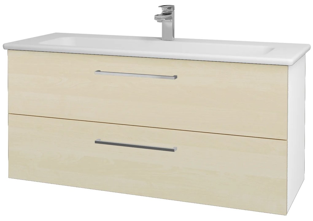 Dřevojas Koupelnová skříň GIO SZZ2 120 Varianta: D01 Beton / Úchytka T02 / D01 Beton