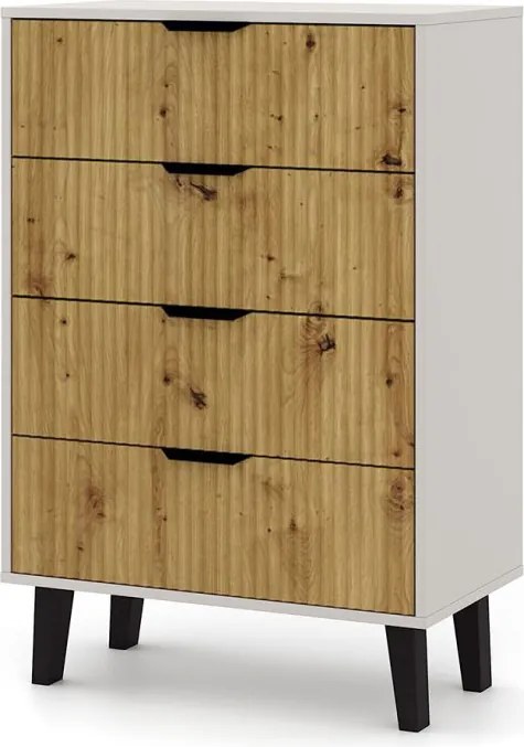 Komoda Borg Duo 4Š kašmír / dub artisan