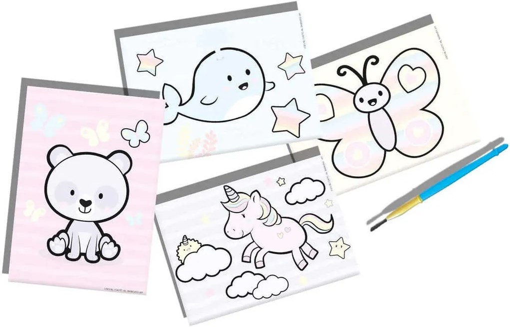 SES CREATIVE Baby Moje první malování štětcem a vodou Fantastická zvířata 14454