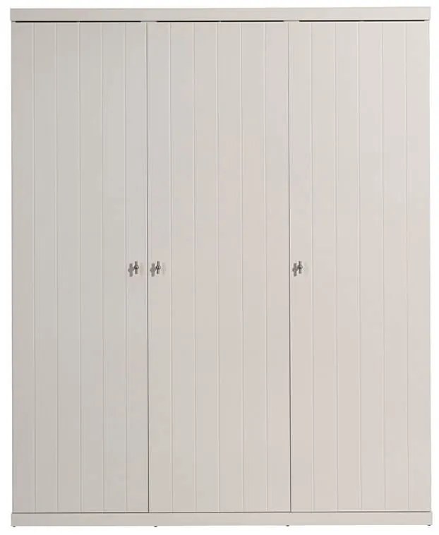 MUZZA Skříň biron 166 x 204 cm bílá