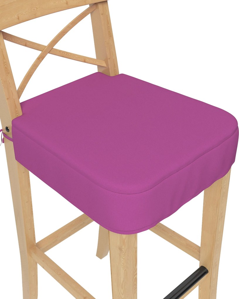 Sedák na židli IKEA Ingolf - barová barva růžová látka pletený vzor