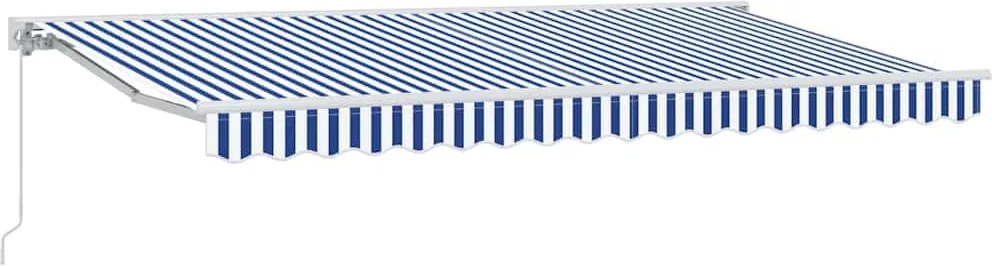 Rám markýzy Modrá a bílá 350 x 200 cm 3329619