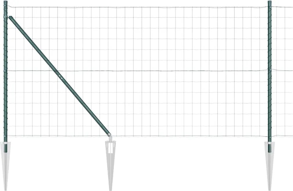 Evropský plot se hroty 10 x 1,2 m Ocel potažená PVC Zelená 3350564