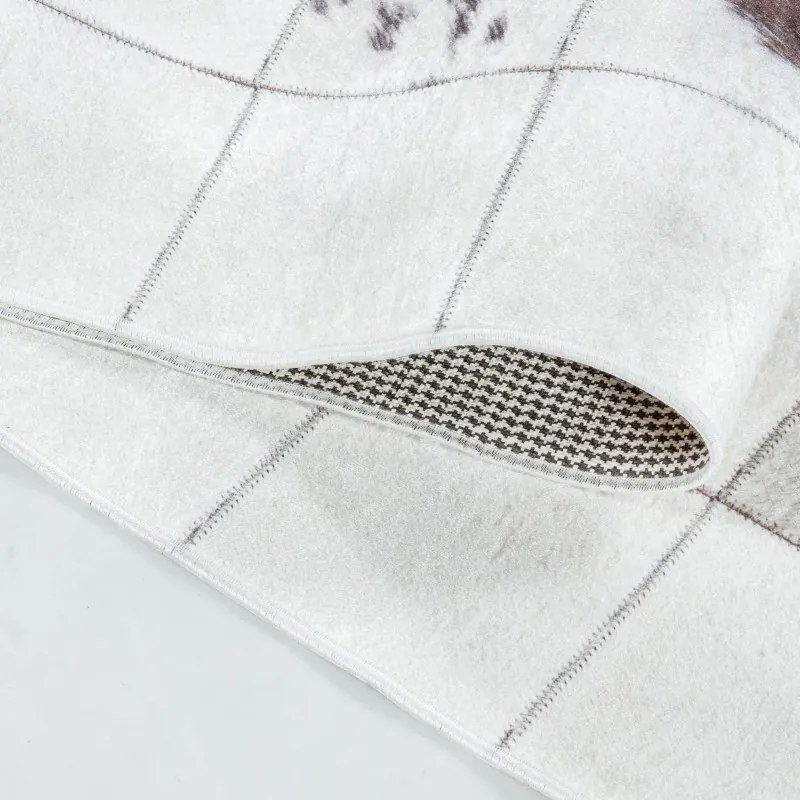 Ayyildiz, Kusový koberec Fiesta 4306 white, 80x150, vícebarevná, chodba / předsíň