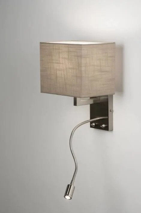 Nástěnné designové béžové svítidlo do ložnice Talisman Taupe