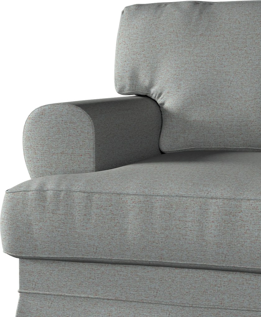 Potah na křeslo IKEA Ekeskog barva modrá látka pletený vzor