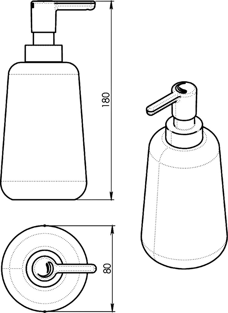 Gedy Gedy, MARIKA dávkovač mýdla na postavení, růžová, MK8010