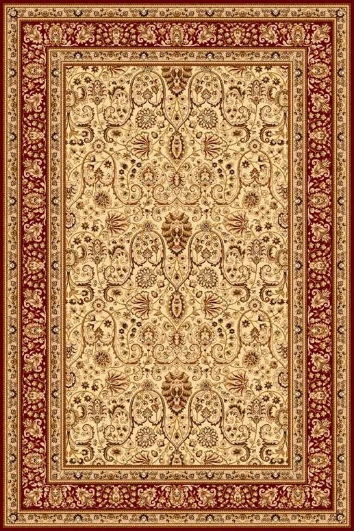 Klasický vlněný koberec Agnella Isfahan Klimene Krémový Rozměr: 160x240 cm
