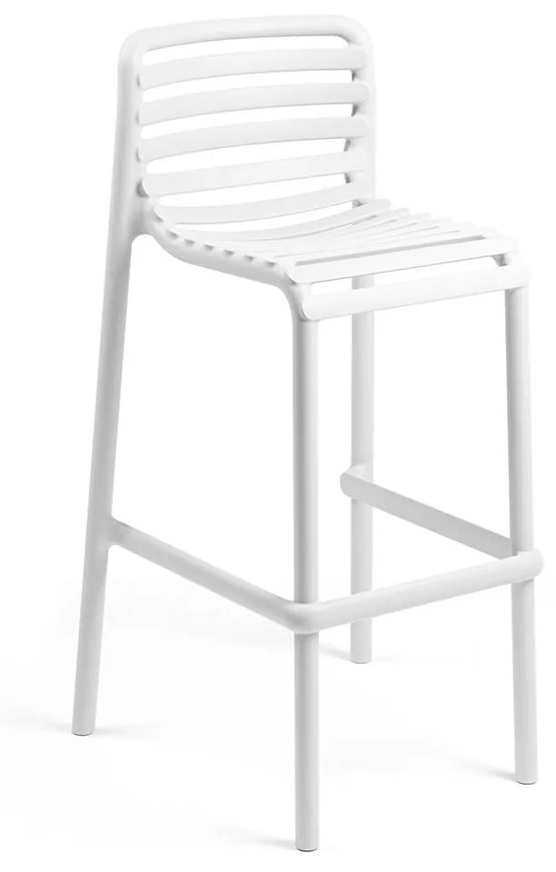 Nardi Plastová barová židle DOGA Odstín: Pera - Žlutá / Hnědá