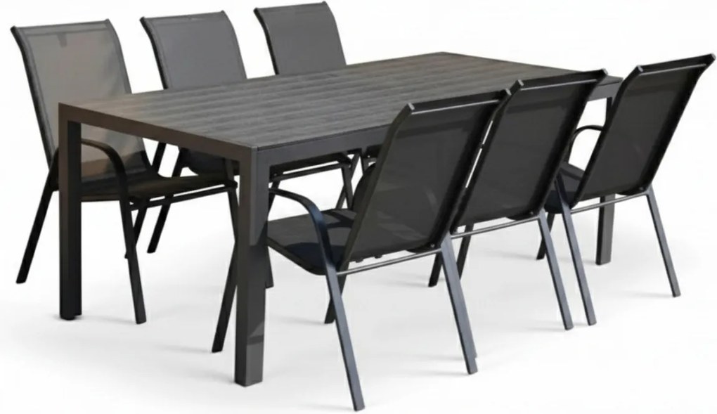 Vikio Venkovní zahradní set 180x90 pro 6 osob DK303 antracit