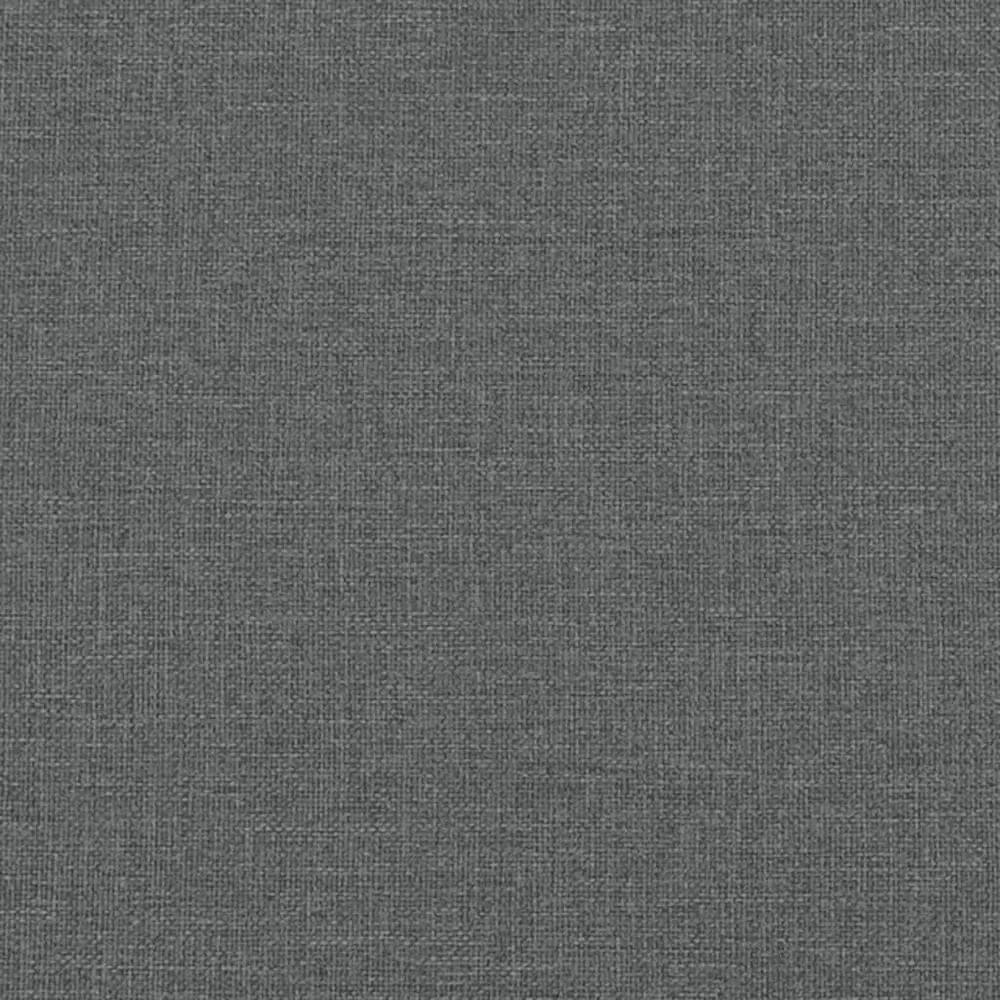 Petromila 2místná pohovka s polštáři tmavě šedá 140 cm textil