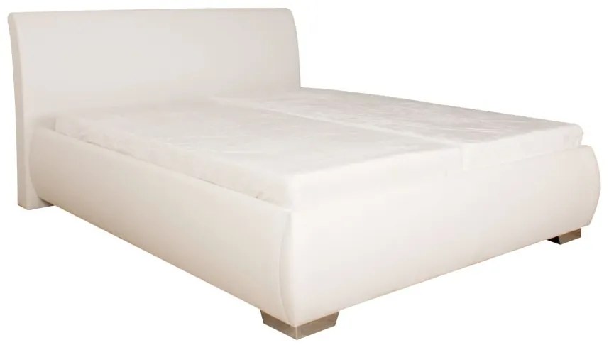 Čalouněná postel 180x200cm, koženková s prošitím MONA﻿