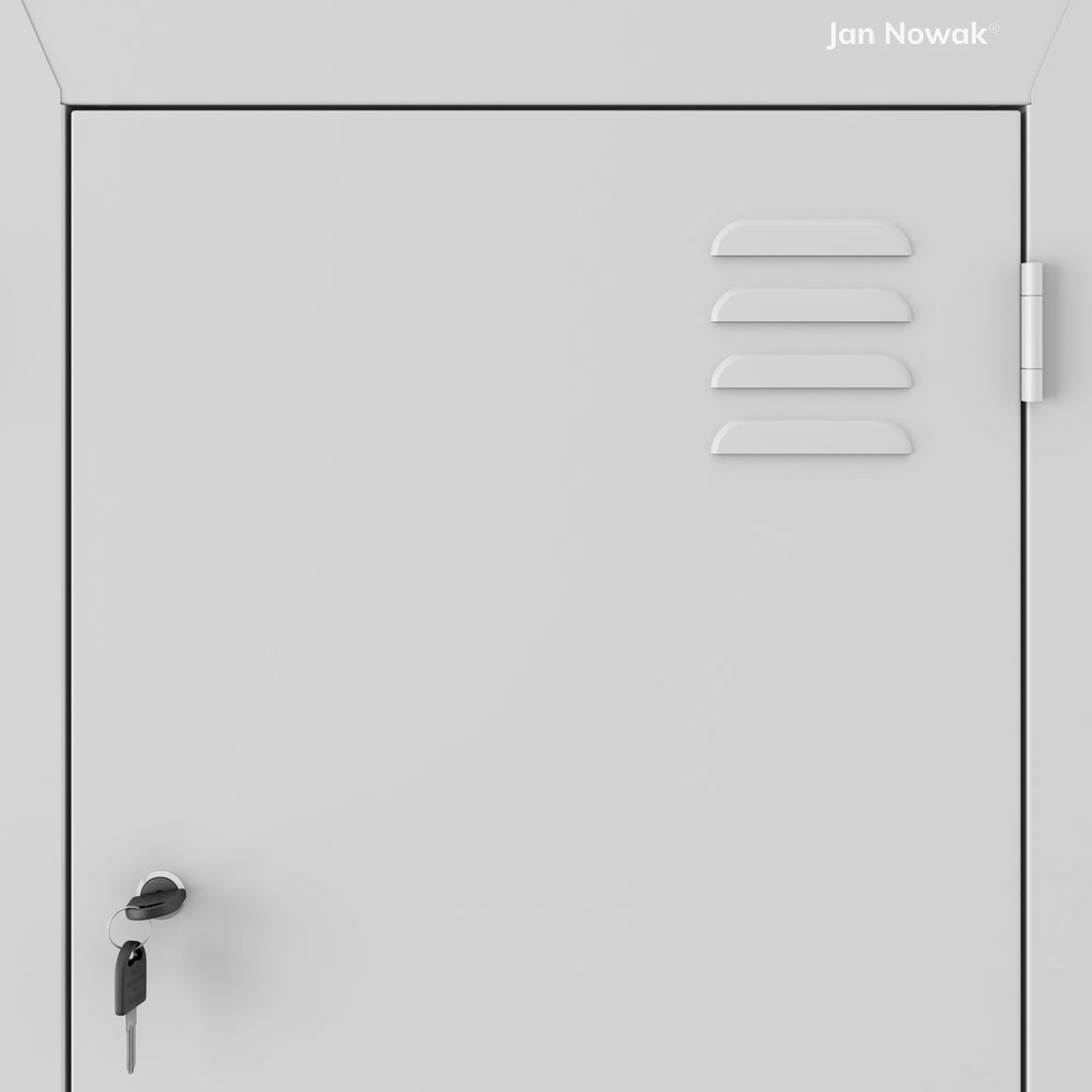 Šatní skříň typu L 4-boxová, šedá, 800x1850x450 mm: JULIA