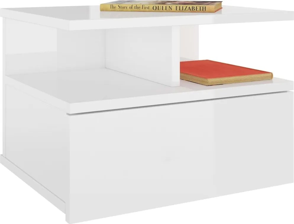vidaXL Plovoucí noční stolky 2 ks 40 x 31 x 27 cm kompozit [800414] Barva: dub sonoma
