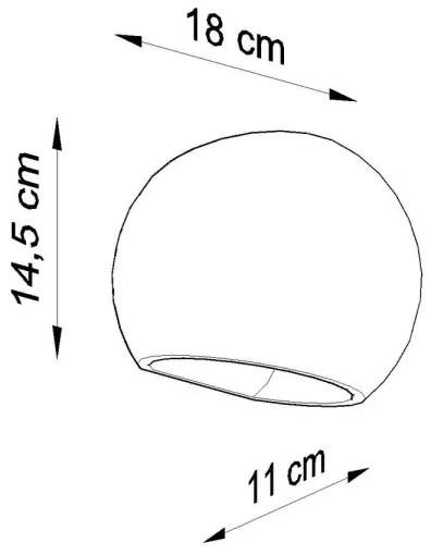 Sollux SL.0032 - Nástěnné svítidlo GLOBE 1xE27/60W/230V bílá
