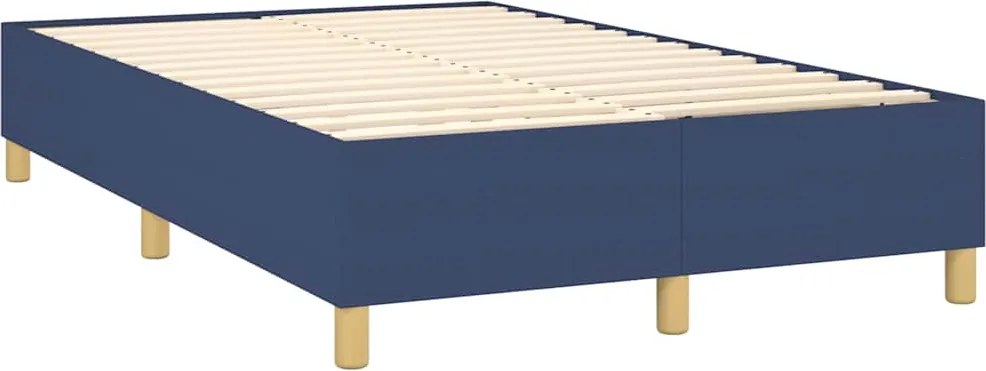 Rám postele s boxspringem modrá 120x200 cm textil 3120951