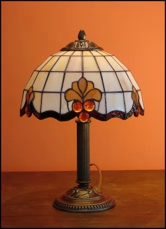 Vitrážová stolní lampa Retro 23