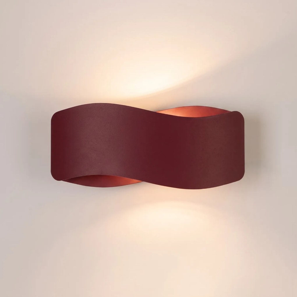 Sollux Lighting Nástěnné svítidlo TILA 30 bordó