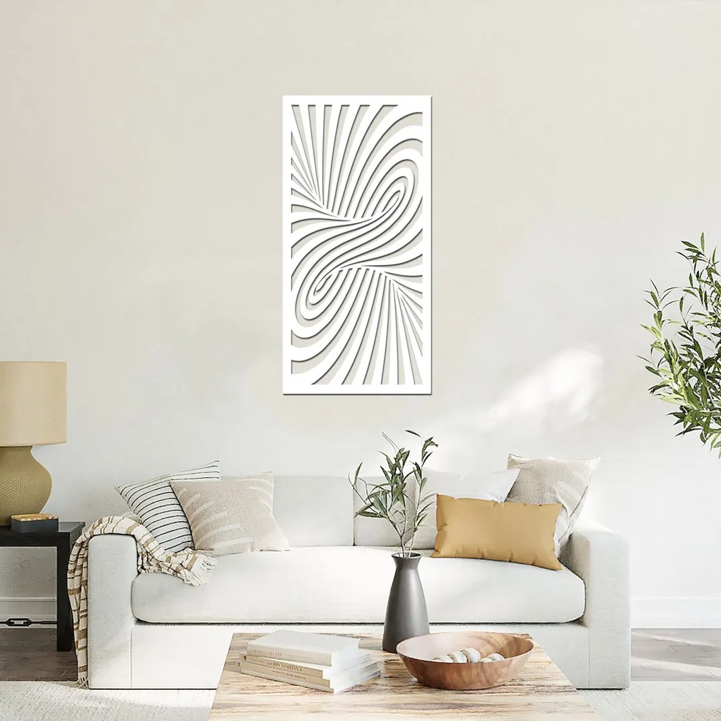 dřevo života Dřevěná samolepka na zeď WORM HOLE Zvolte rozměr (cm): 40x80, Zvolte barvu dekoru: Ořech